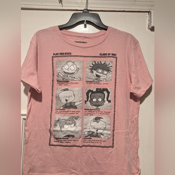 Nickelodeon | Tops | Nickelodeon Juniors Pink Rugrats Tshirt | Poshmark